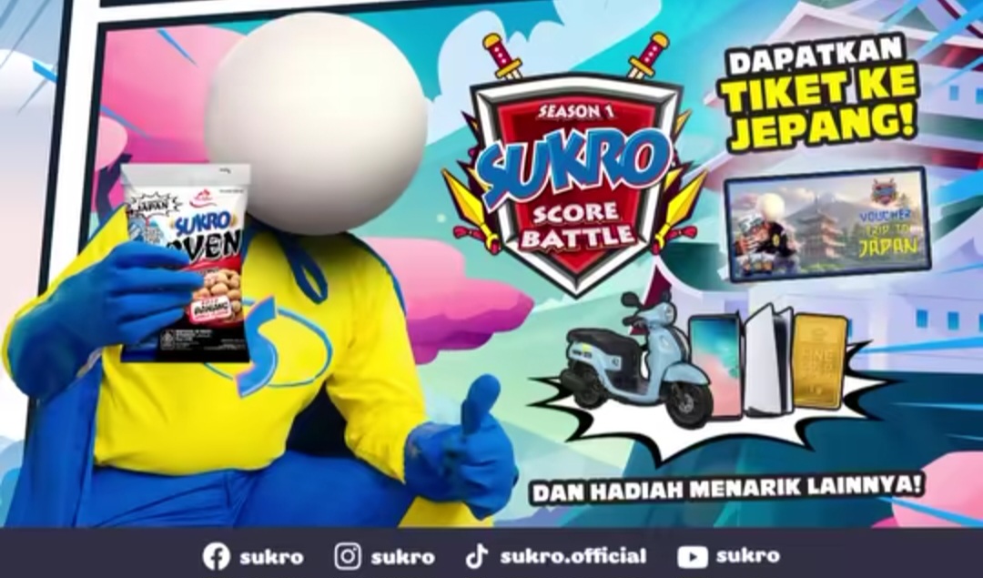 Promo Sukro Score Battle 2025 Berhadiah Trip ke Jepang, Yamaha Fazzio ...